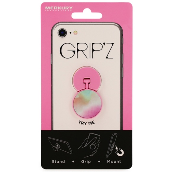 merkury | Accessories | Merkury Gripz Airbrushed Pastel Pink Tyedye ...